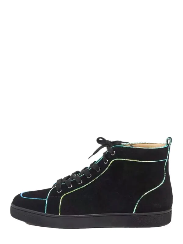 CHRISTIAN LOUBOUTIN Suede Rantulow Orlato Sneakers - Black