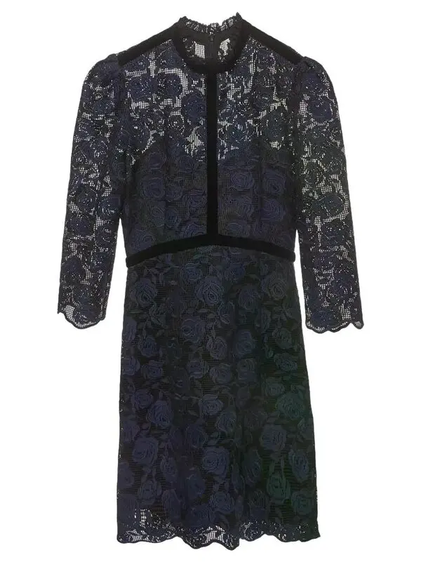 Sandro Lace Mini Dress - Blue