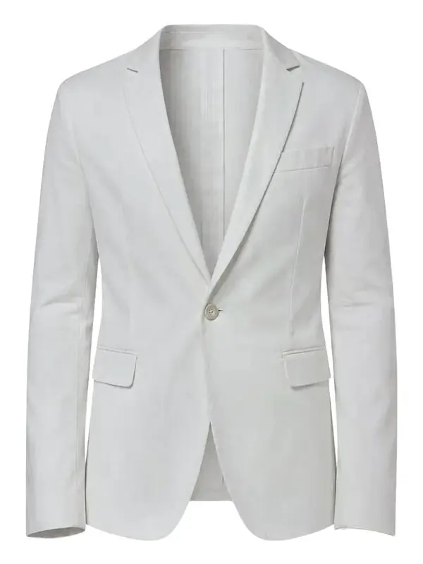 DONDUP Single-breasted Notched-lapel Blazer - White