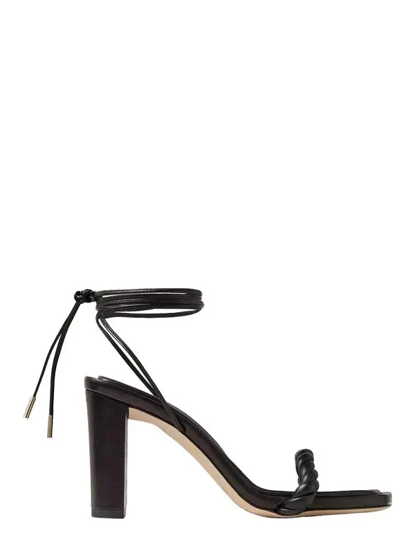 JIMMY CHOO Diosa 85mm Leather Sandals - Black
