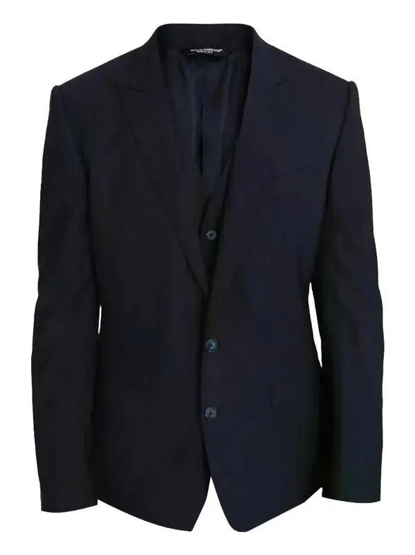 Dolce & Gabbana Button-up Blazer - Blue