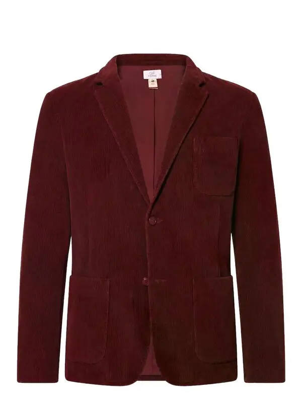 Gianfranco Ferre Corduroy Notch-lapel Blazer - Red