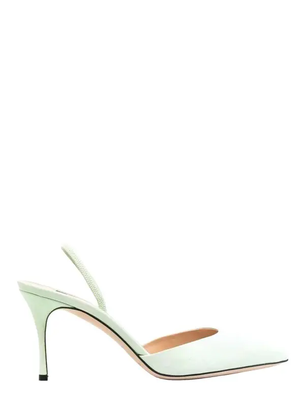 SERGIO ROSSI Pointed-toe Stiletto-heel Pumps - Green