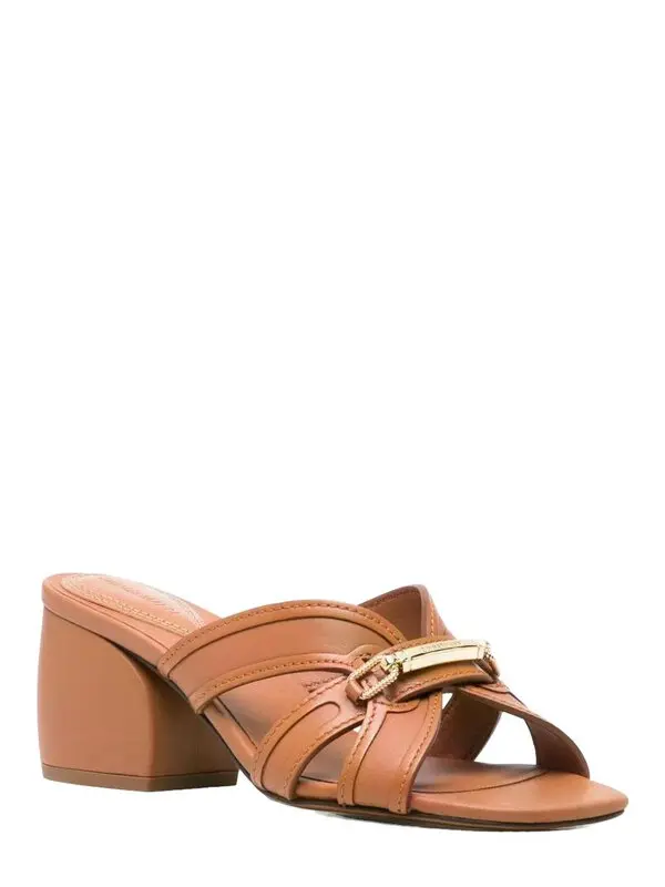 Zimmermann Prisma 65mm Block Heel Sandals - Brown