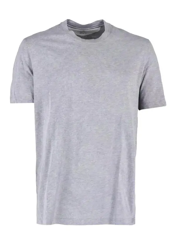 Brunello Cucinelli Mélange-effect T-shirt - Grey