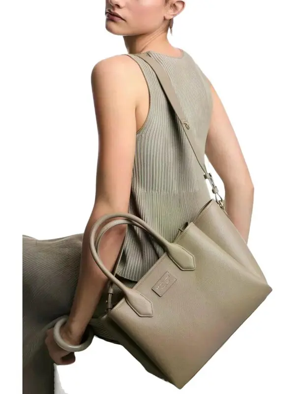 Emporio Armani Palmellato Tote Bag - Neutrals