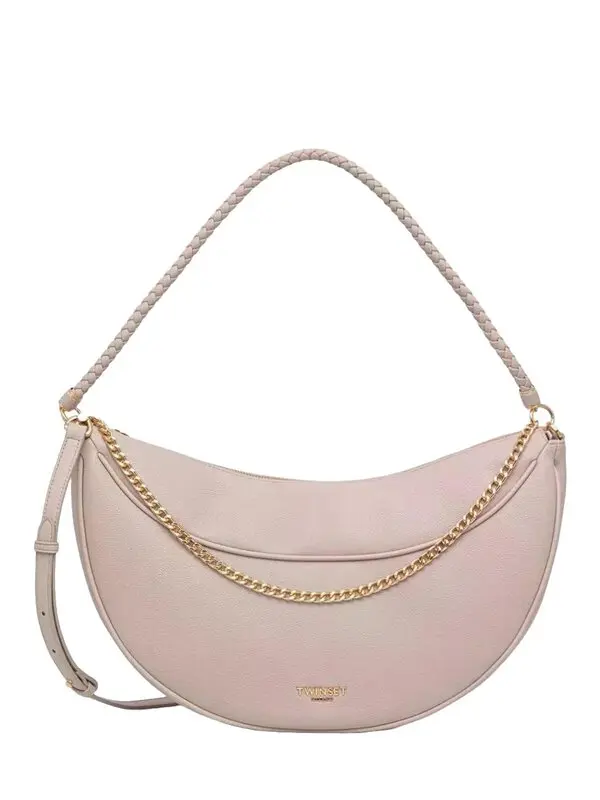 TWINSET Braided-handle Chain-link Tote Bag - Neutrals