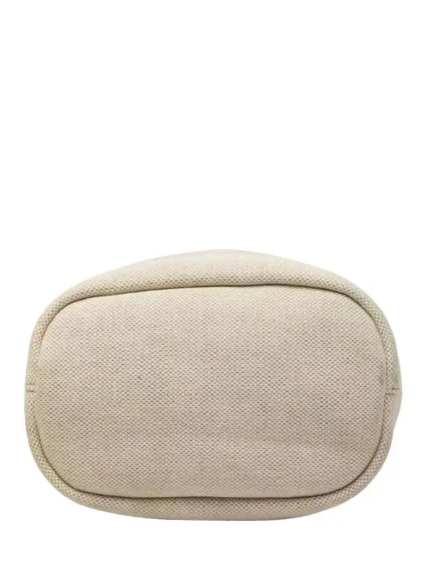 Prada Canvas Canapa Logo Drawstring Pouch - Neutrals