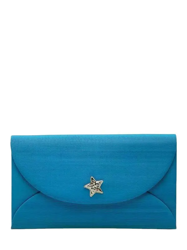 Saint Laurent Star Envelope Clutch Bag - Blue