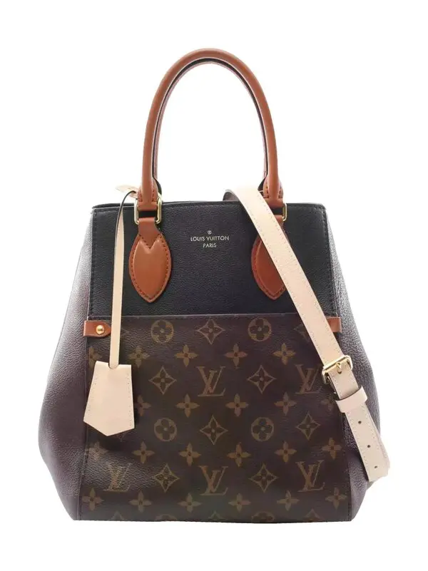 LOUIS VUITTON Monogram Fold Tote Mm Satchel - Brown