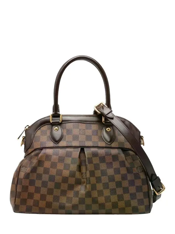 LOUIS VUITTON Damier Ebene Trevi Pm Satchel - Brown