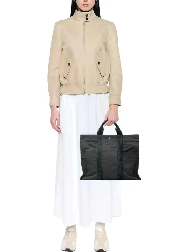 Hermès 20th Century Canvas Herline Mm Tote Bag - Grey