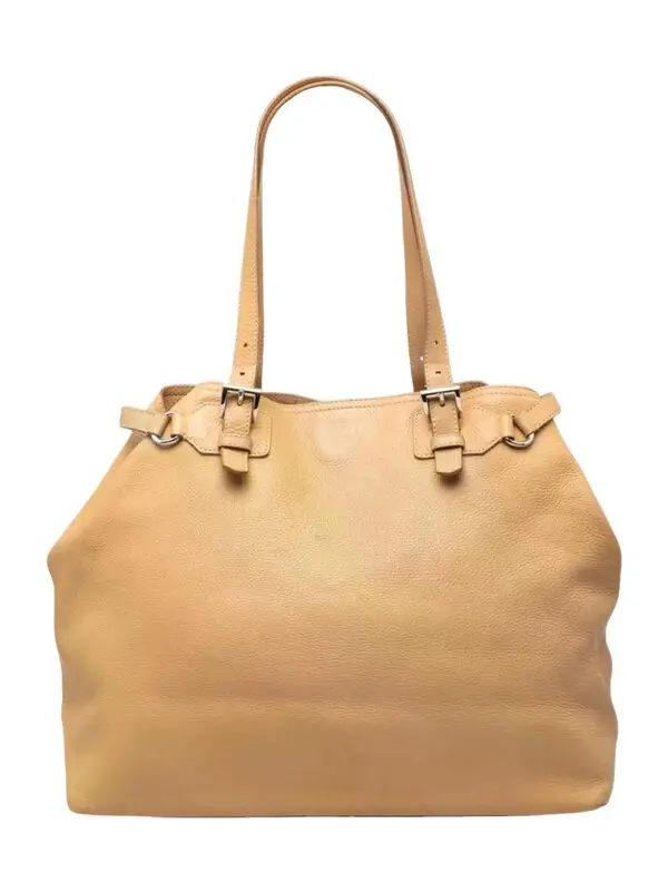 Prada Vitello Daino Tote Bag - Brown