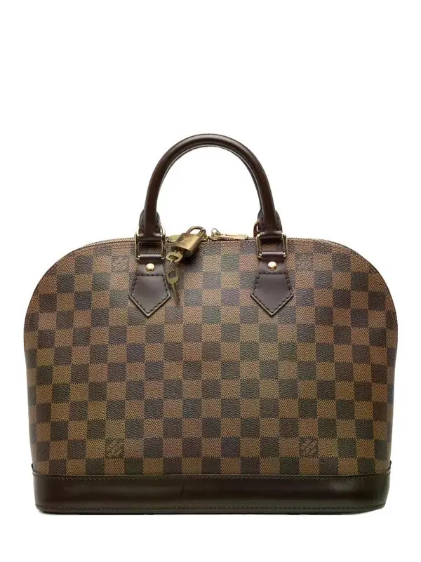 LOUIS VUITTON Damier Ebene Alma Pm Handbag - Brown