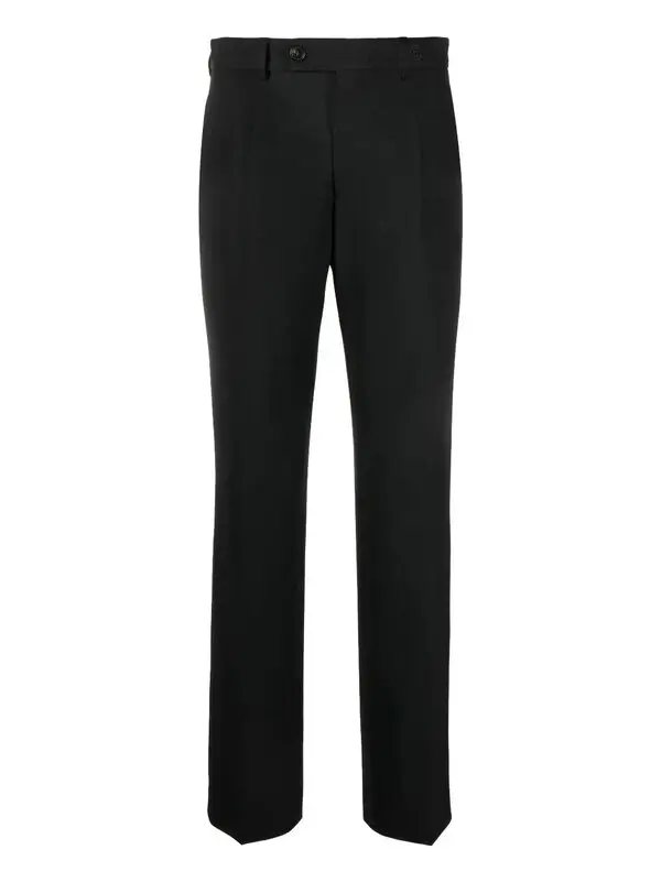 MAISON MARGIELA Number-embroidered Tailored Trousers - Black