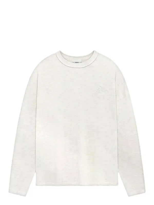 Rhude Logo-detail Long-sleeve T-shirt - Neutrals