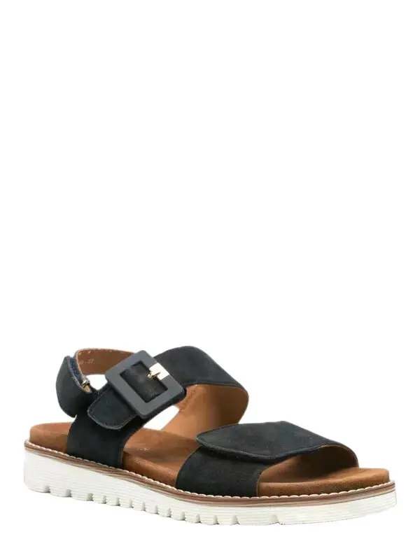 ARA Buckle-detail Touch-strap Sandals - Blue