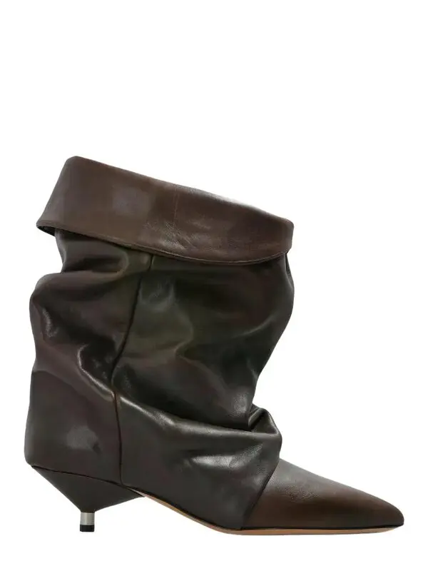 Isabel Marant Étoile Edrik Slouchy Ankle Boots - Brown