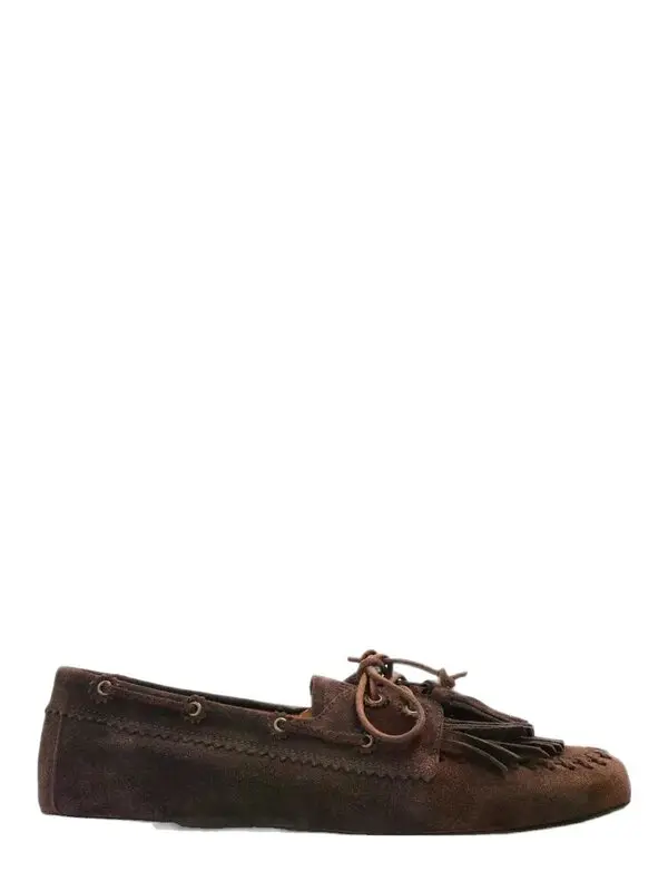 Isabel Marant Étoile Fersi Tassel Ballet Flats - Brown