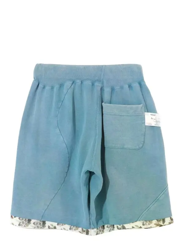 Undercover Floral Trim Drawstring Shorts - Blue