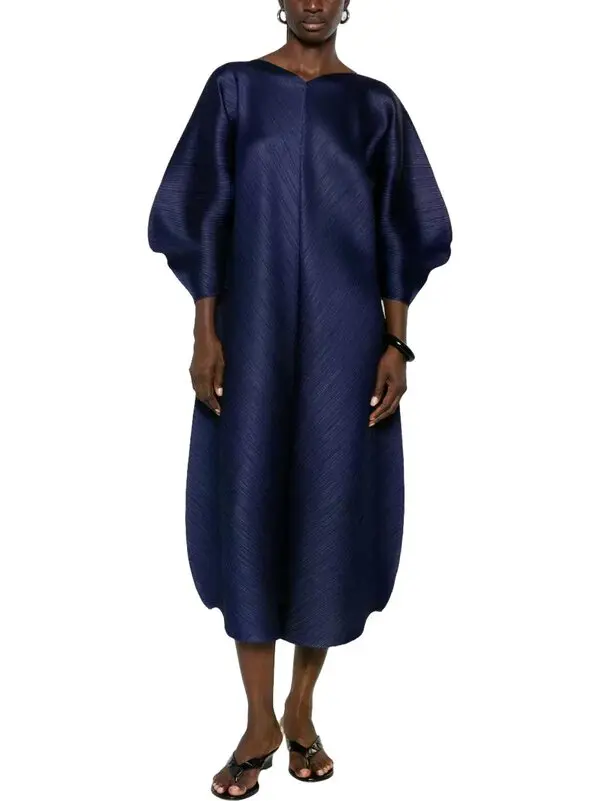 Issey Miyake Coast Midi Dress - Blue