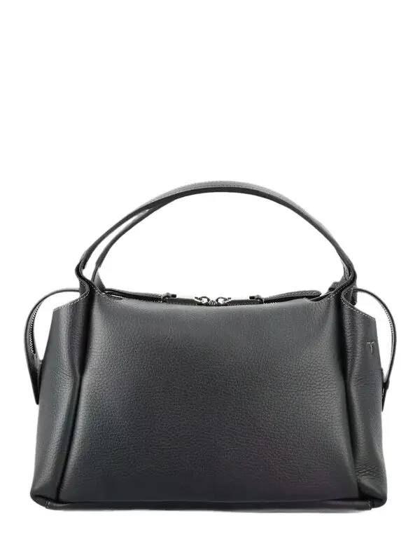 TOD'S T-pendant Pebble-leather Handbag - Black