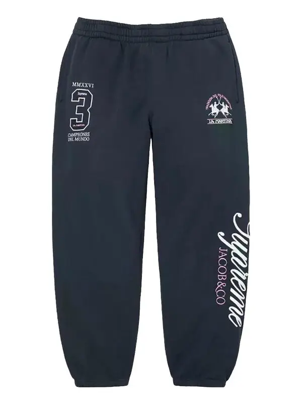 Supreme X La Martina X Jacob & Co Logo-print Track Pants - Blue