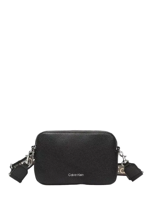 Calvin Klein Strap Messenger Bag - Black