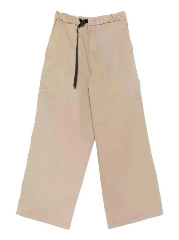 WHITE SAND Elisabeth Belted Wide-leg Trousers - Neutrals