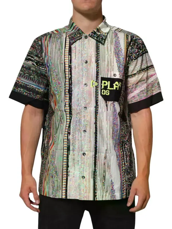 Dolce & Gabbana Graphic-print Short-sleeved Shirt - Black