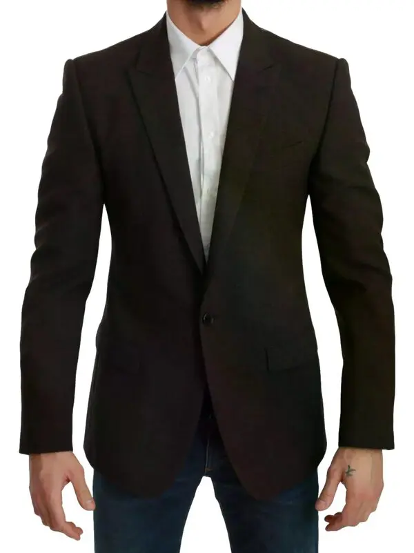 Dolce & Gabbana Peaked-lapel Single-breasted Blazer - Brown