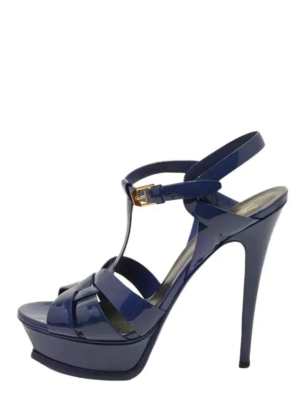 Saint Laurent Tribute Sandals - Blue