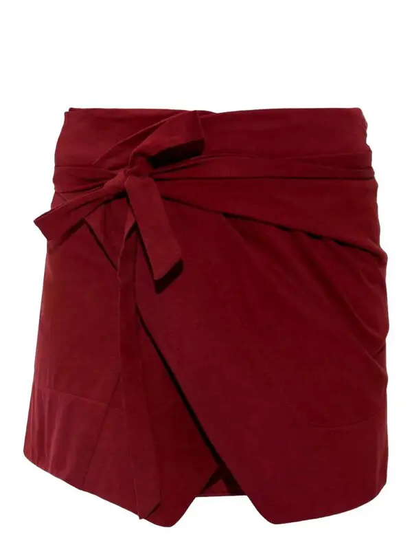 Isabel Marant Étoile Berenice Wrap-style Mini Skirt - Red