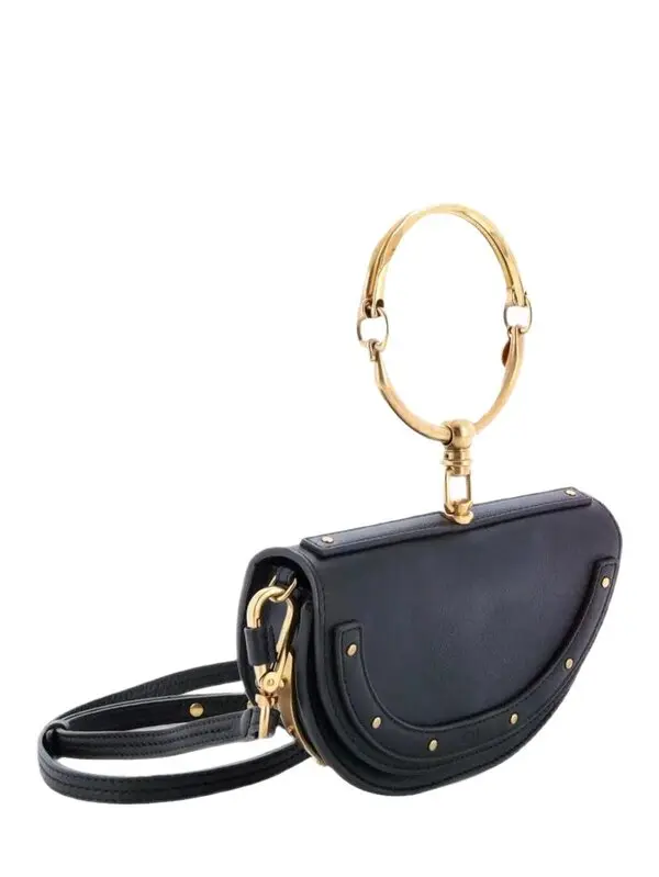 Chloé Nile Leather Mini Crossbody Bag - Black