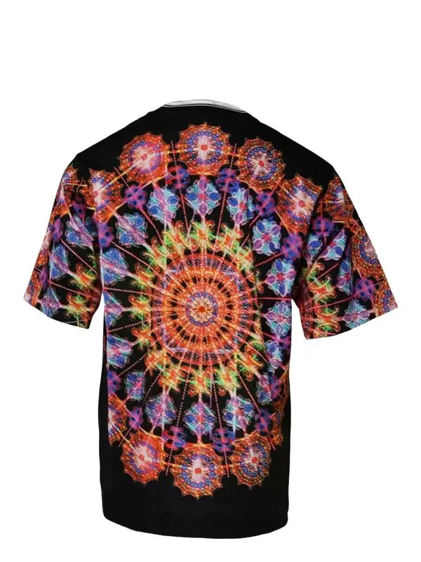 Dolce & Gabbana Mandala-print Cotton T-shirt - Black