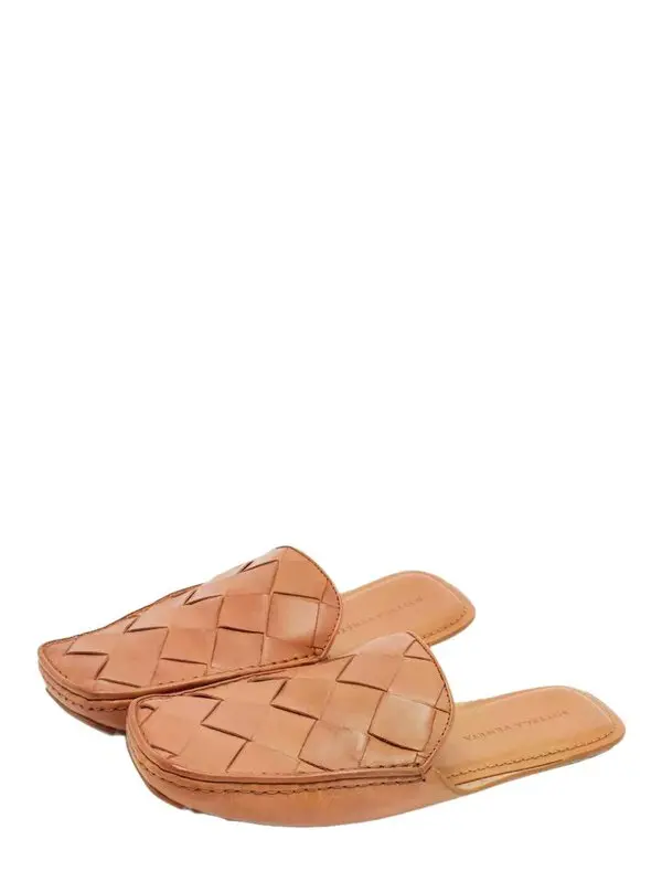 Bottega Veneta Intrecciato Leather Mules - Neutrals