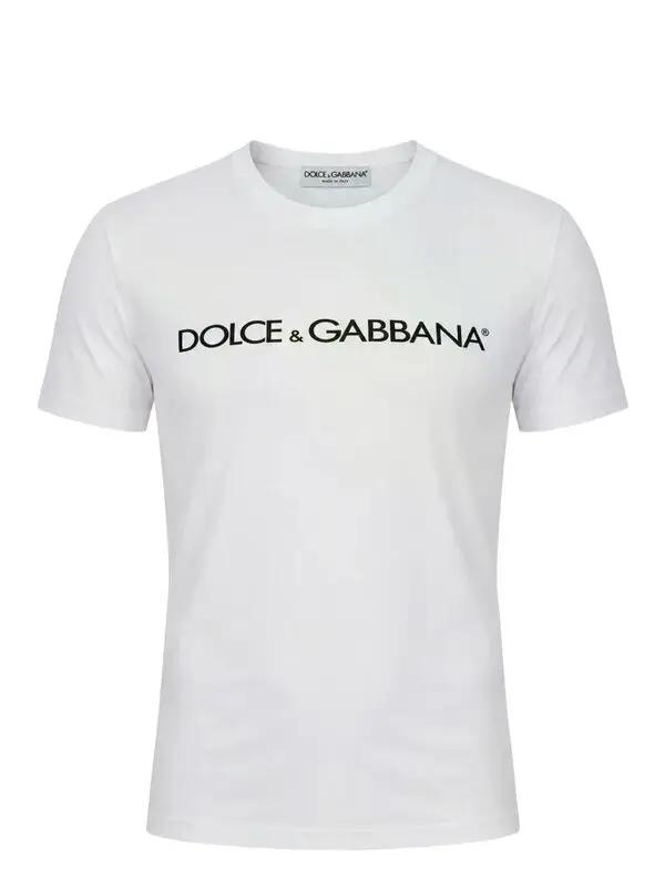 Dolce & Gabbana Logo-print Crew-neck T-shirt - White