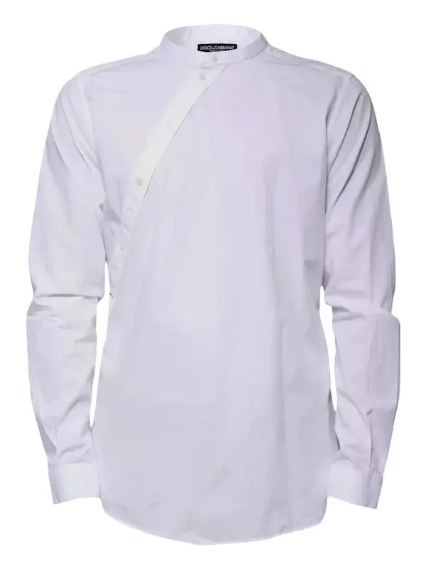 Dolce & Gabbana Martini Asymmetrical-button Shirt - White