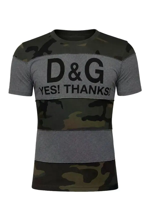 Dolce & Gabbana Camouflage-print T-shirt - Green