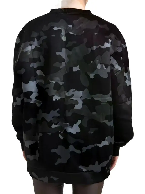 Dolce & Gabbana Camouflage Logo Print Crew Neck Sweater - Black