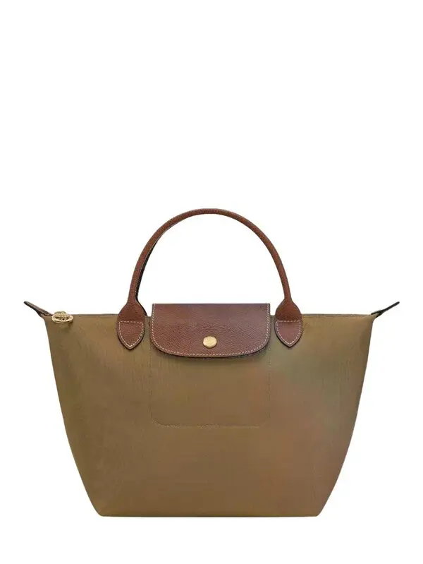 Longchamp Le Pliage Leather-trim Tote Bag - Green