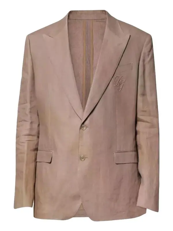 Dolce & Gabbana Taormina Logo-embroidered Blazer - Brown