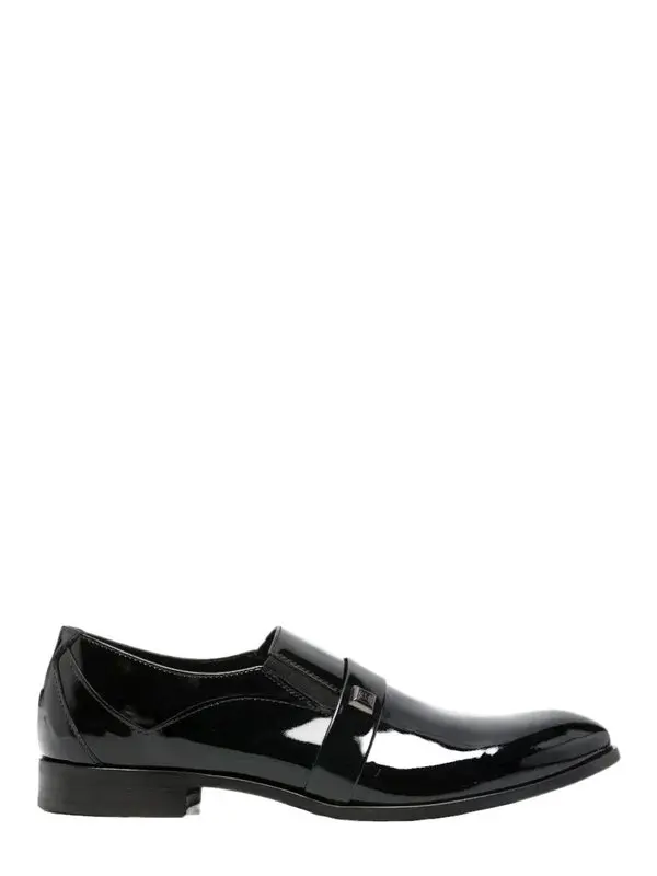 CARLO PIGNATELLI Patent Finish Slip-on Shoes - Black