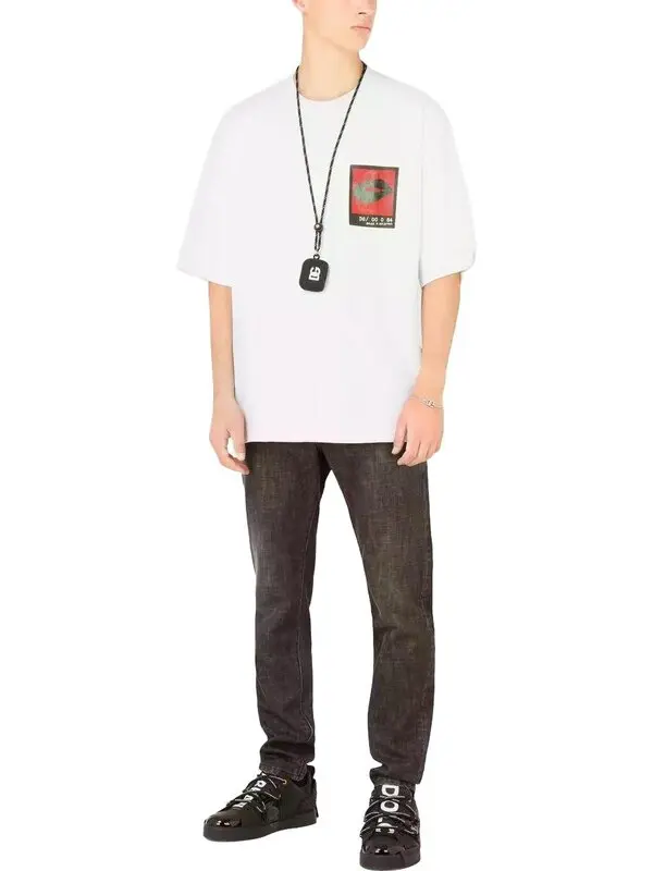 Dolce & Gabbana Logo-print Oversized T-shirt - White
