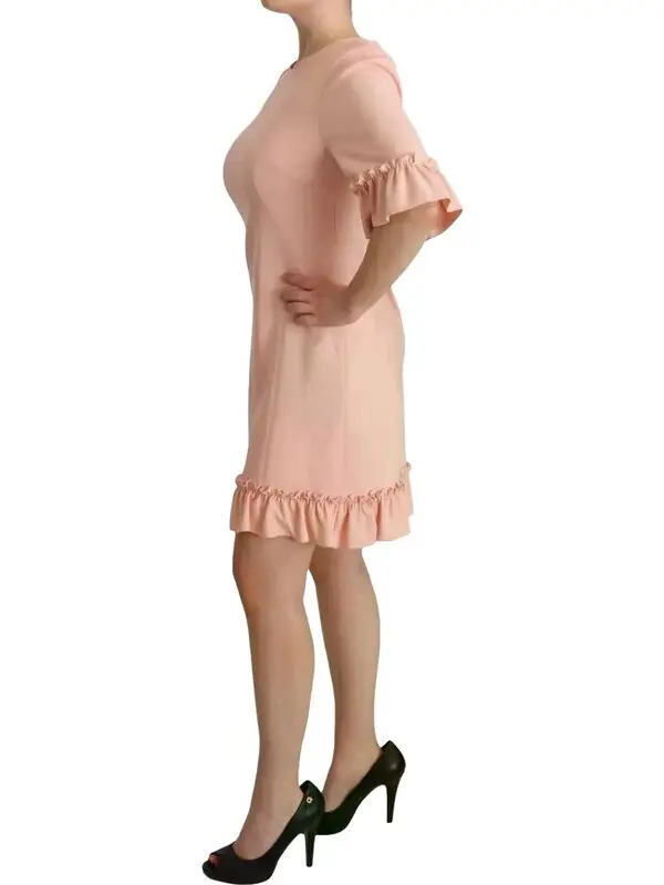 Dolce & Gabbana Ruffled Sleeve A-line Mini Dress - Pink