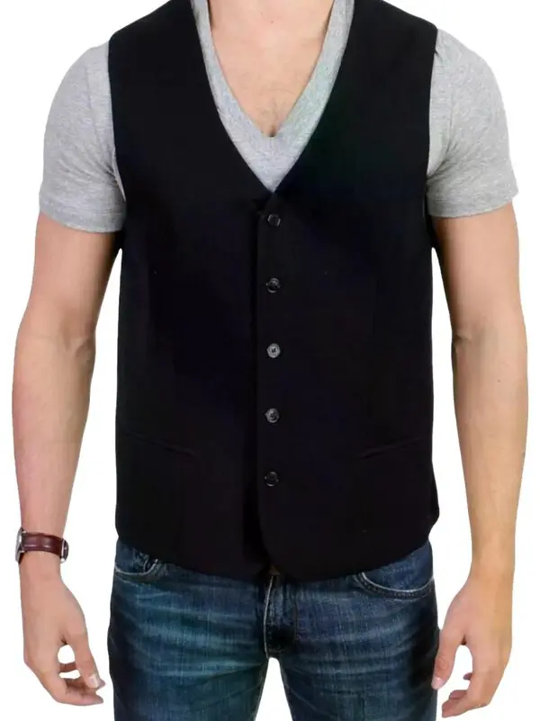 Costume National V-neck Waistcoat - Black