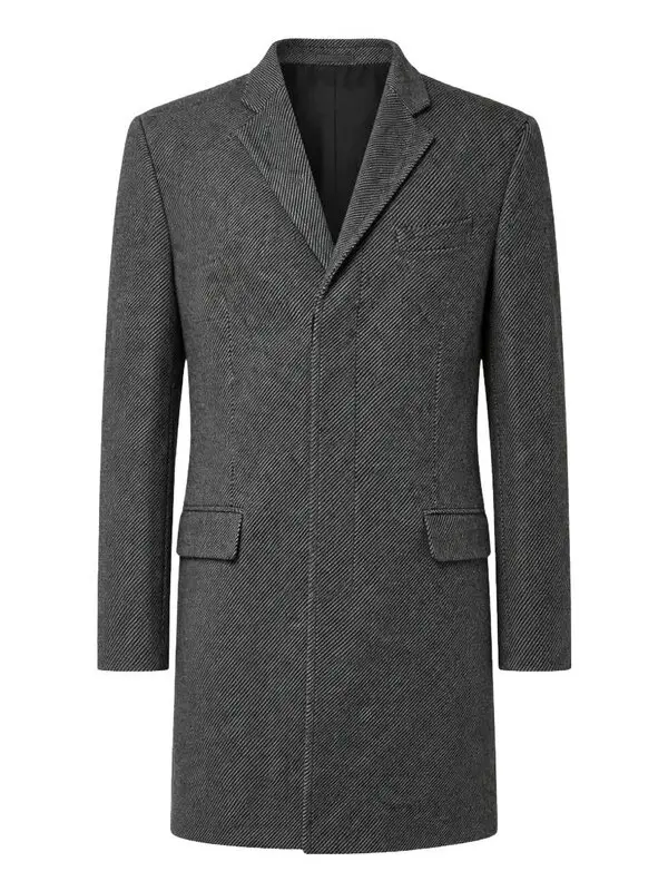 Dolce & Gabbana Chevron Single-breasted Coat - Grey