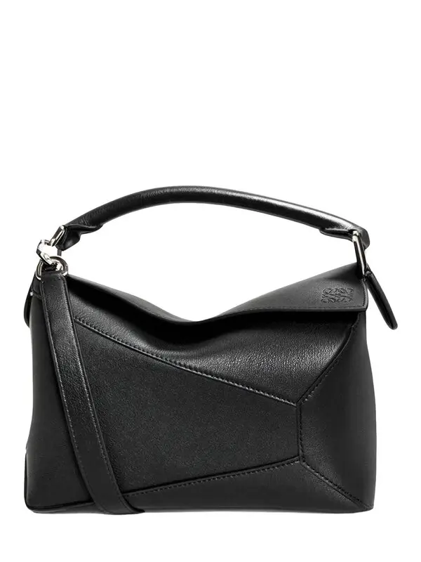Loewe Puzzle Edge Leather Handbag - Black