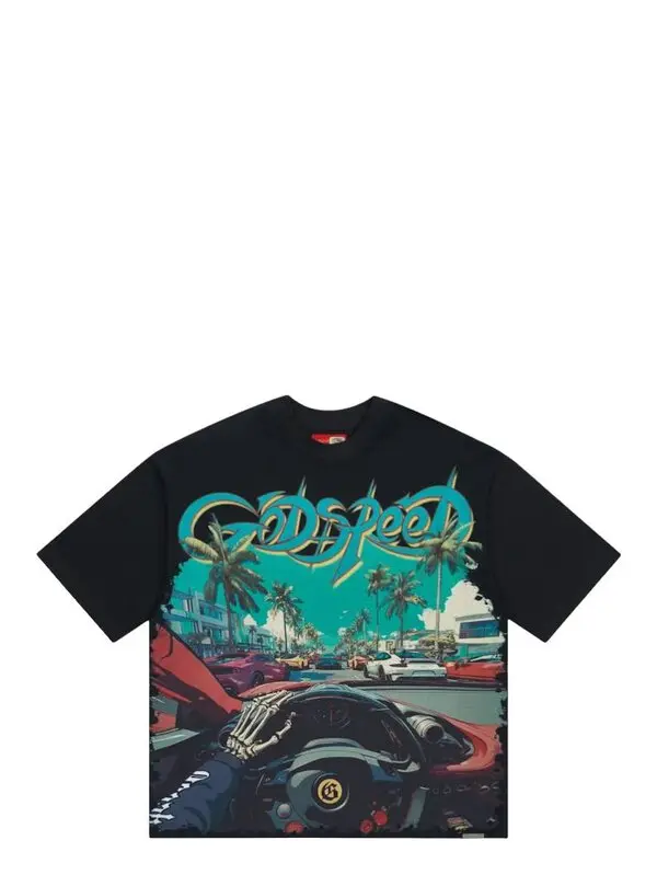 GODSPEED God Speed Power Steering T-shirt - Black
