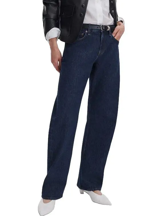 Rag & Bone Willa Full Curve High Waist Jeans - Dark Rinse